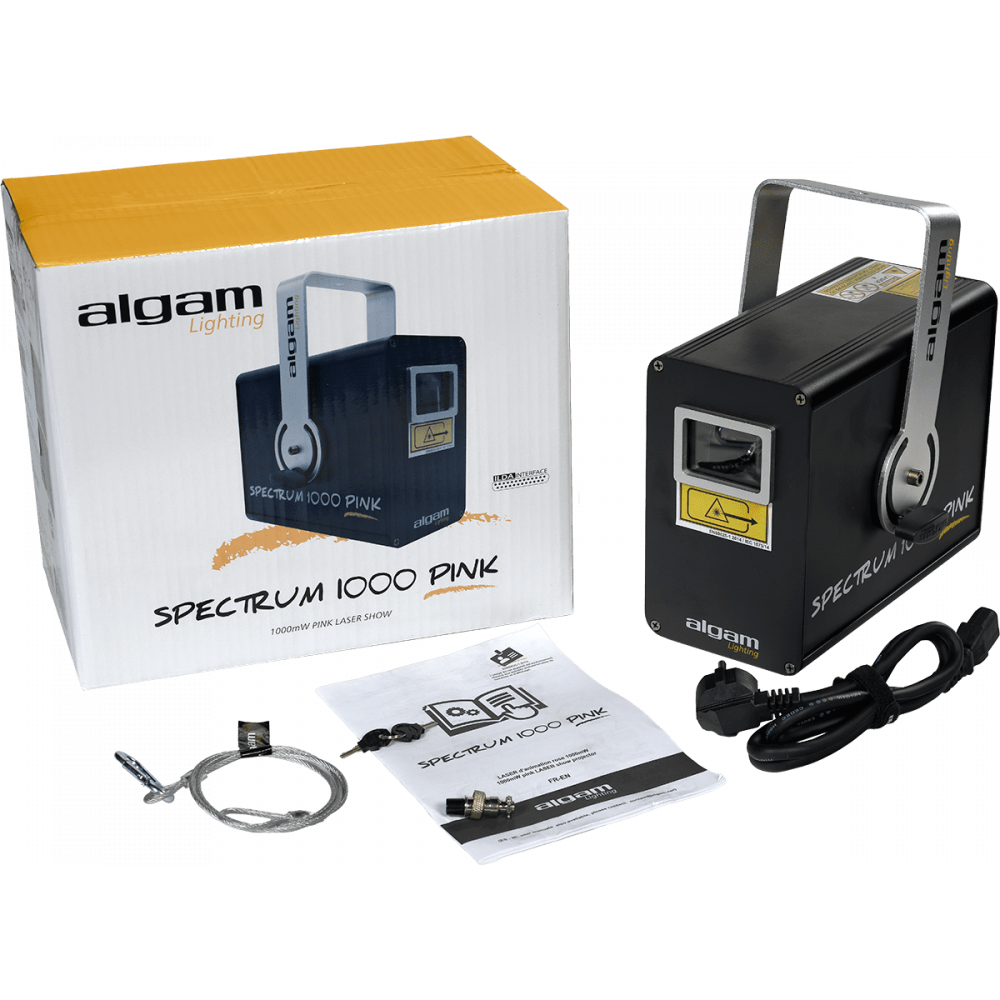 Algam Lighting SPECTRUM 1000 PINK - Laser d'animation 1000 mW rose | Algam Webstore